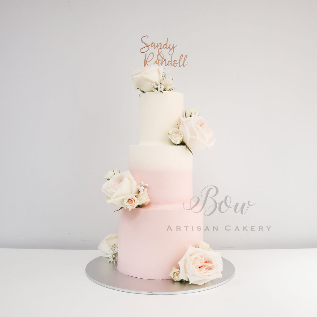 Pink Blush Wedding Cake| BOW Artisan Cakery | Wedding Cakes | Hong Kong